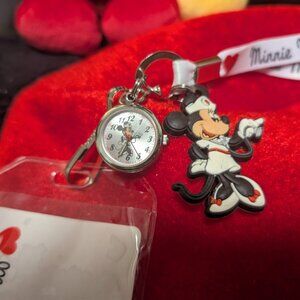 M Z Berger | Accessories | Rare Disney Minnie Pocket Watch Minaq37c ...